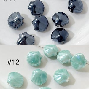 10pcs Shell Beads, Ceramic Charms Pendant, DIY Jewelry Accessories ...