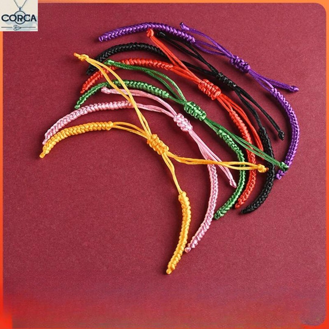 5pcs DIY Bracelet Making Kit, Pre-woven Stretch Cords With Decorative ...