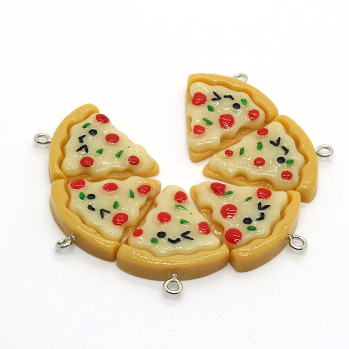 5/10pcs Pizza Charms, Food Charm, Resin Pendant, DIY Jewelry ...