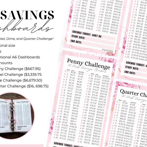 Dimes Savings Challenge - Etsy