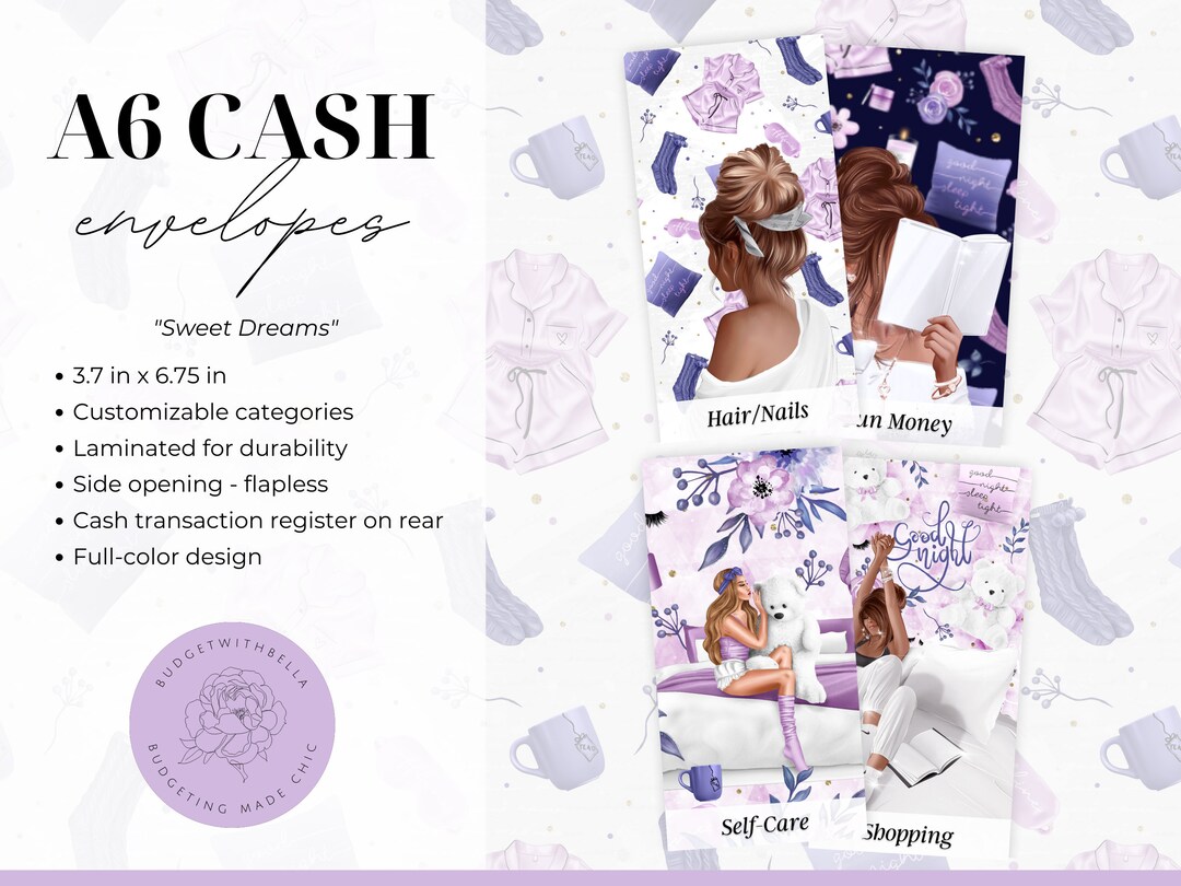 Cash Envelope Set Planner Budgeting Set Budget Binder Envelopes Cash ...