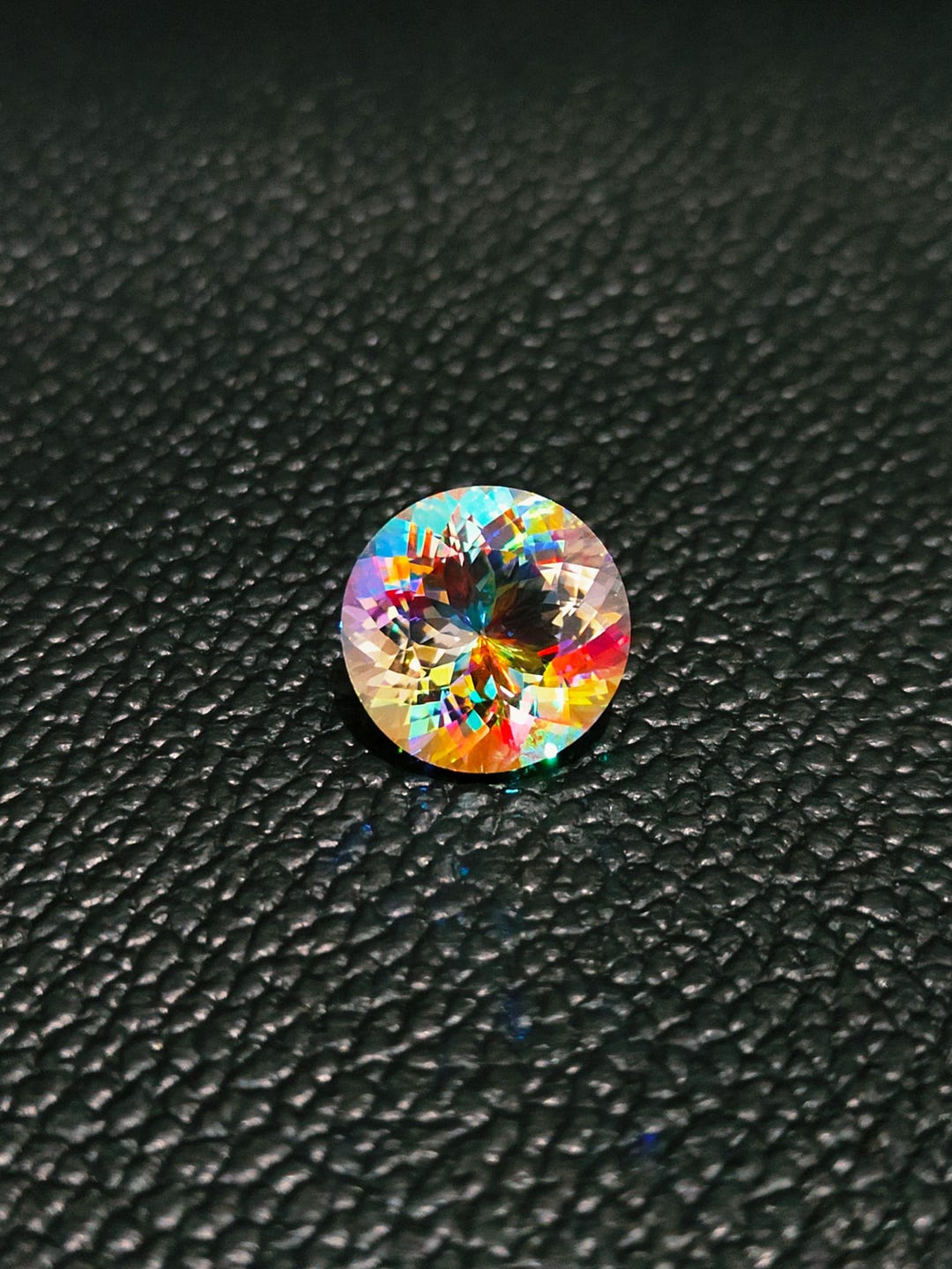 Lab Created Mystic Topaz Loose Gemstone: 14mm Round Double 8 - Etsy