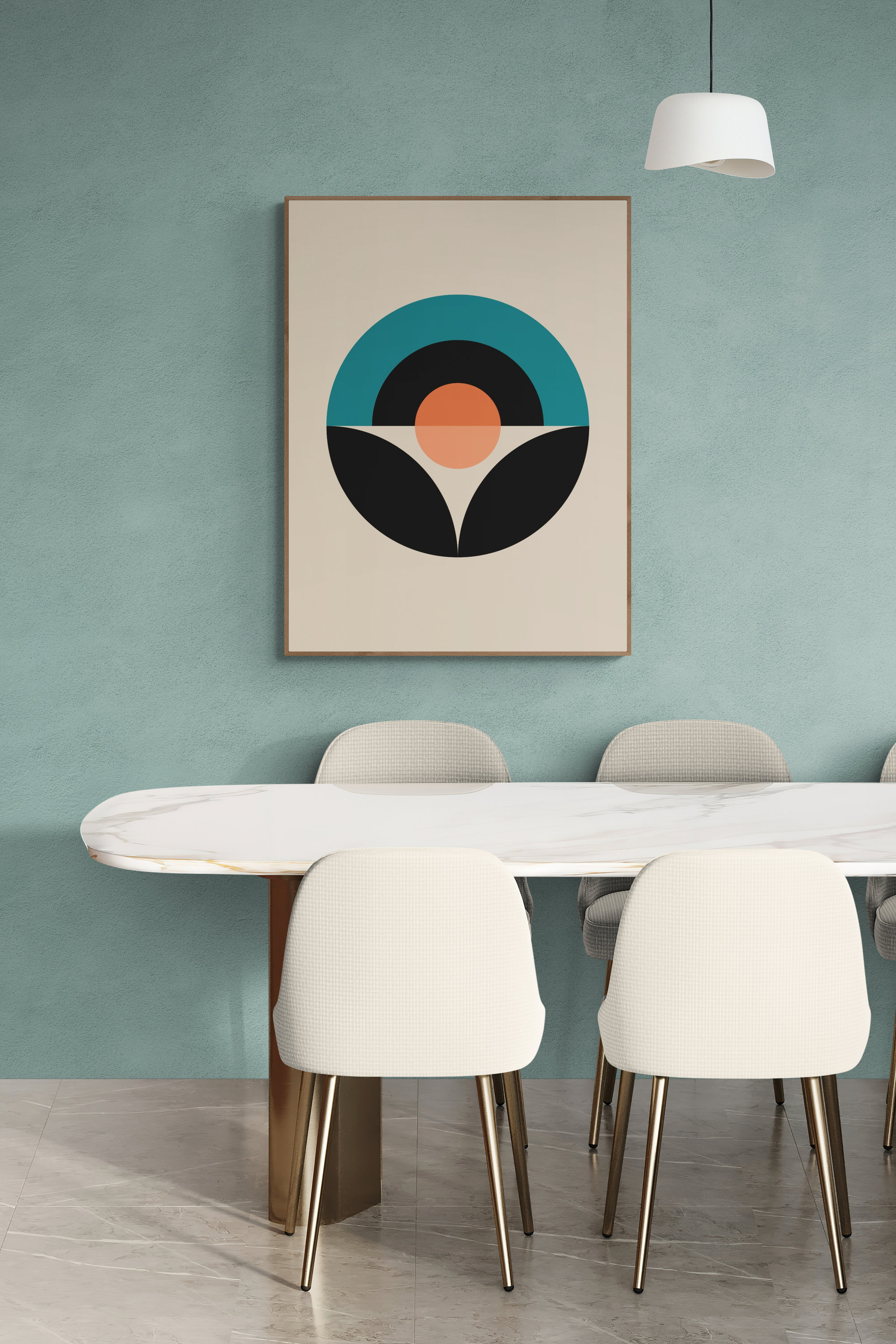 Mid Century Print Floral Mid Century Art Minimalist Art Mid-century ...