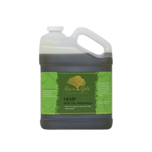 HEMP OIL UNREFINED 100% Pure Cold Pressed Organic Natural by Liquid ...