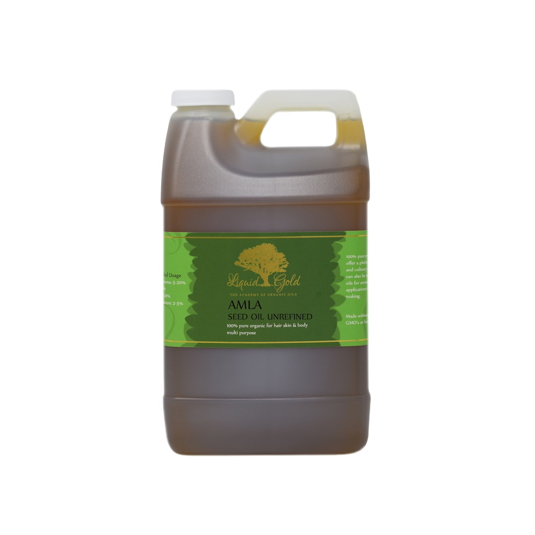 64 Oz AMLA OIL UNREFINED Indian Gooseberry Cold Pressed Pure Organic ...