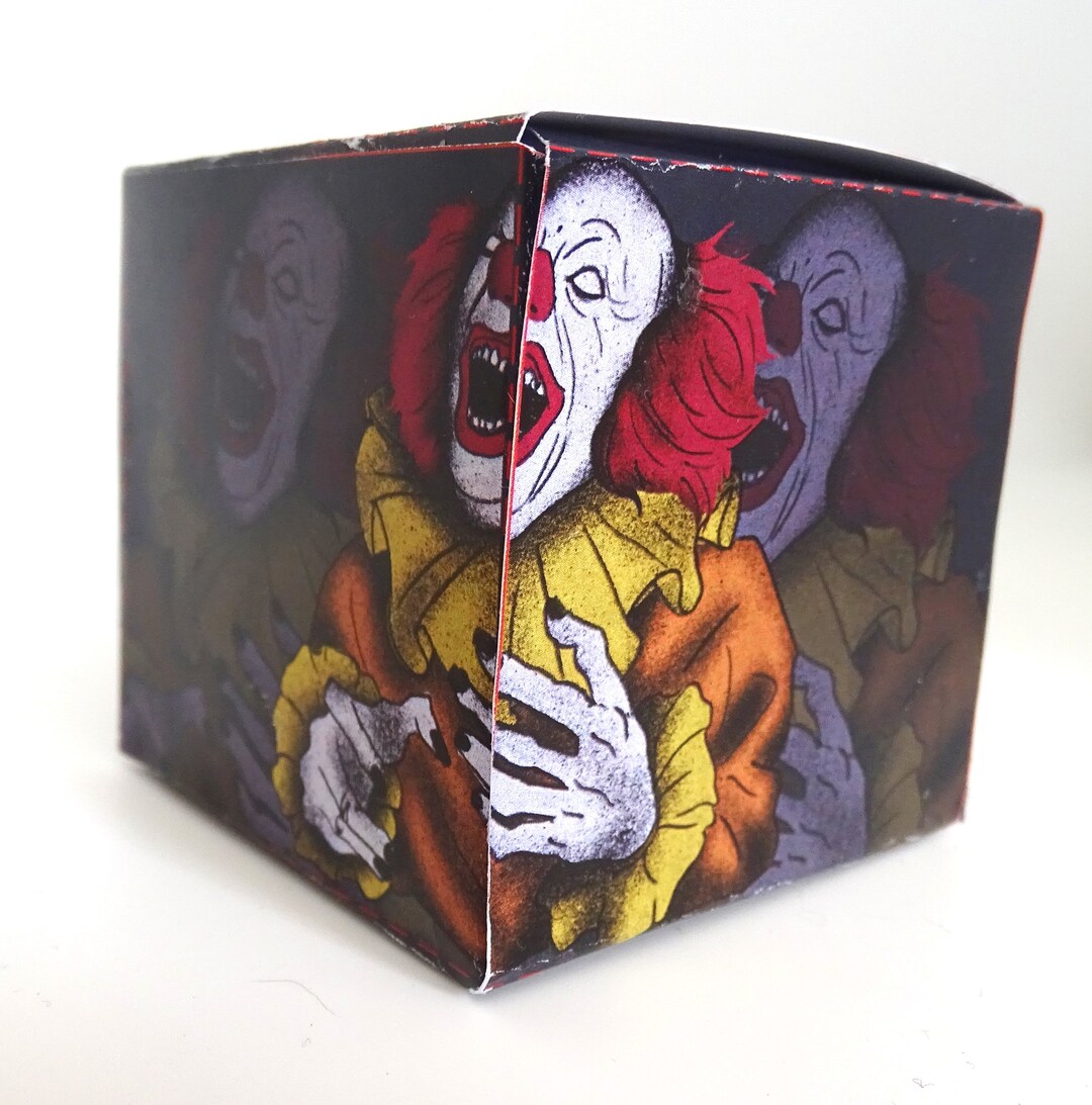 Spooky Clown Digital Box Template | Creepy | Party & Gift Box Design ...