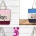 Custom Logo Tricolor Tote Bag, Company Team Gift - Etsy