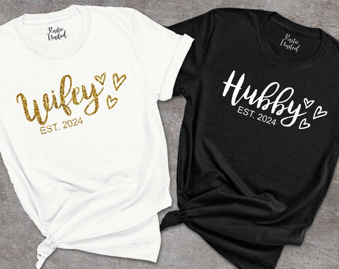 Personalized Just Married Shirt, Mr and Mrs Shirt, Couples Shirts ...