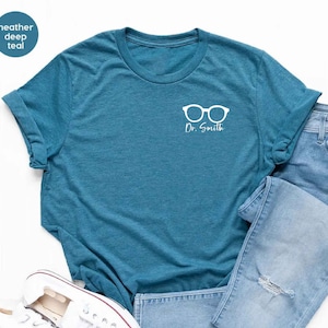 Custom Eyeglass Shirt, Personalized Optician Shirt, Named Gift Shirt ...