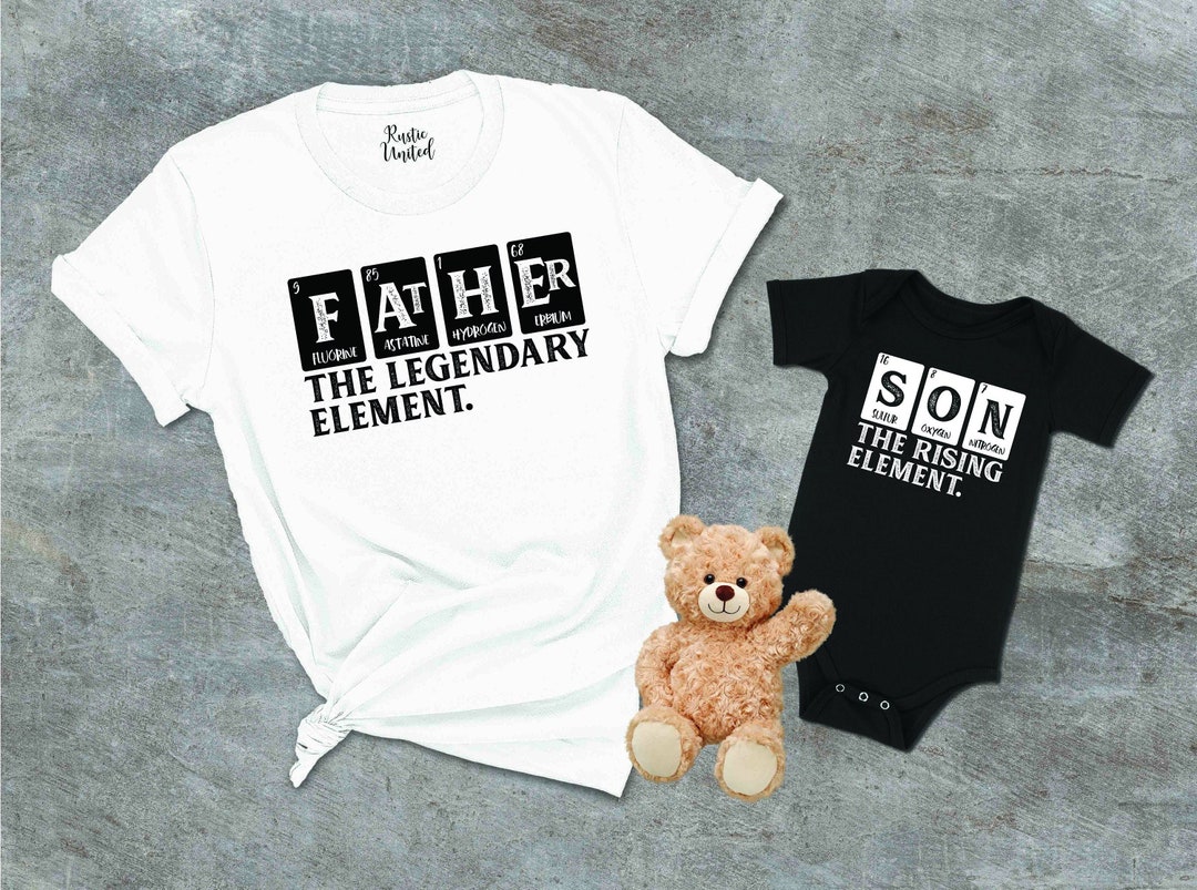 Father and Son Matching Shirts, Father and Son Periodic Table Shirt ...