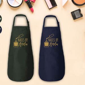 Custom Nail Technician Apron, Personalized New Nail Artist Apron ...