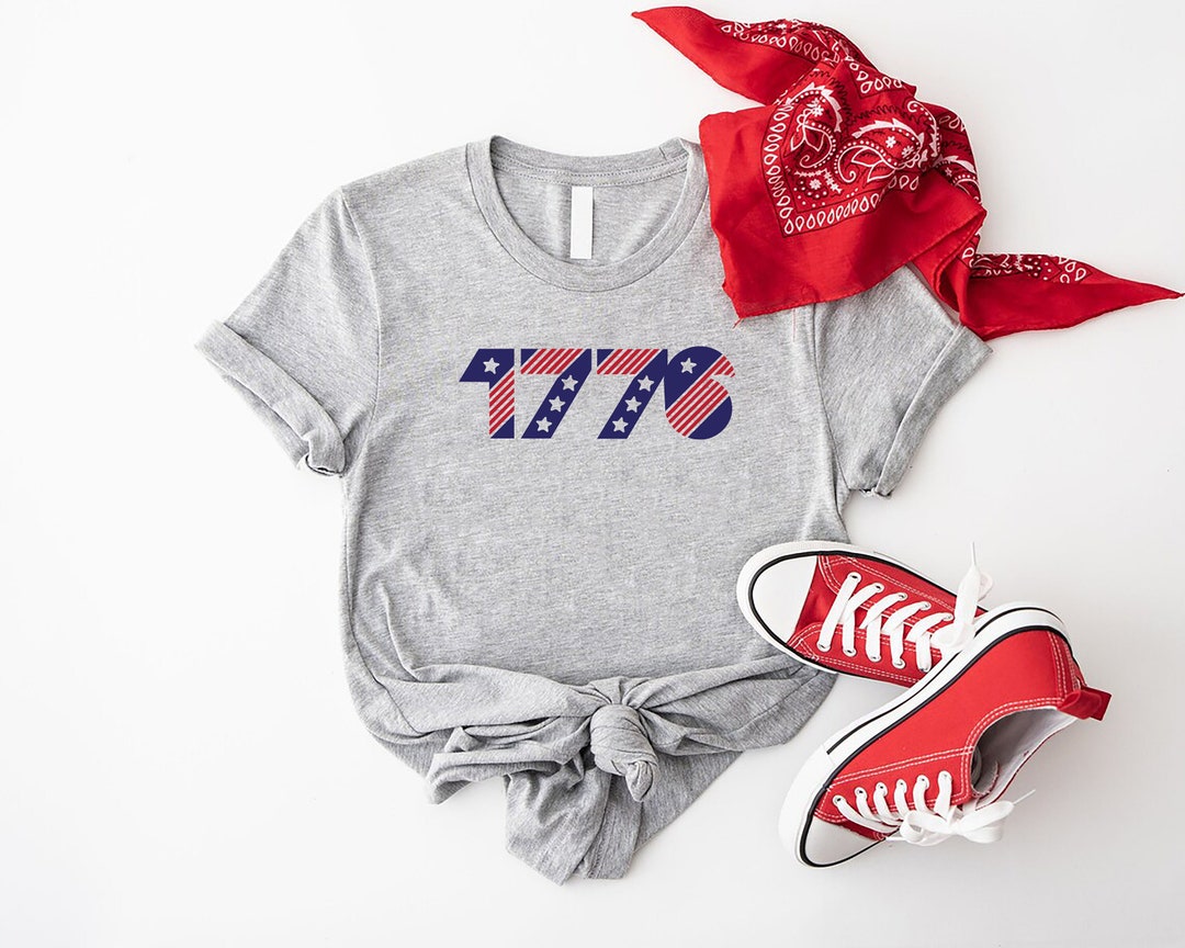 1776 Shirt, American Fag Print 17776 Shirt, American History Shirt, 4th ...