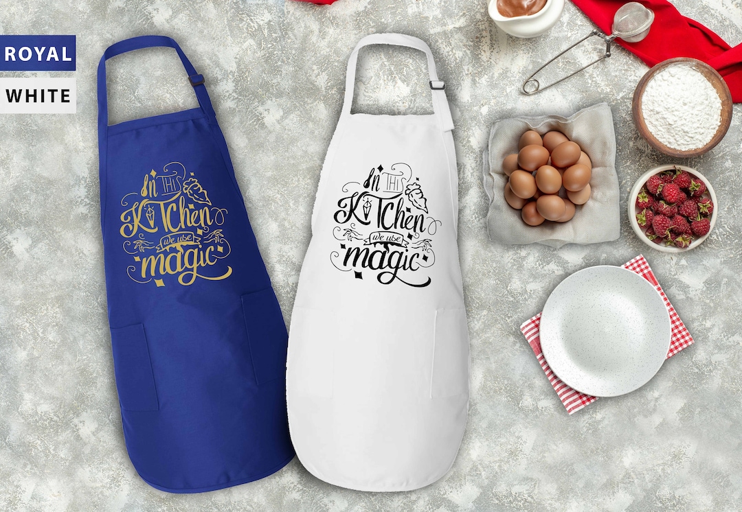 In This Kitchen We Use Magic Apron, Halloween Witchy Apron, Halloween ...