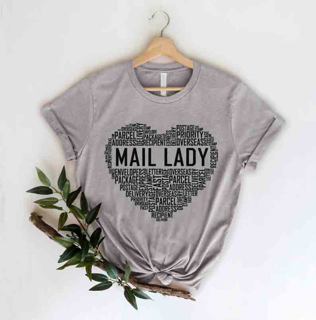 Mail Lady Shirt, Gift for Post Woman, Mail Women Shirt, Postal Lady ...