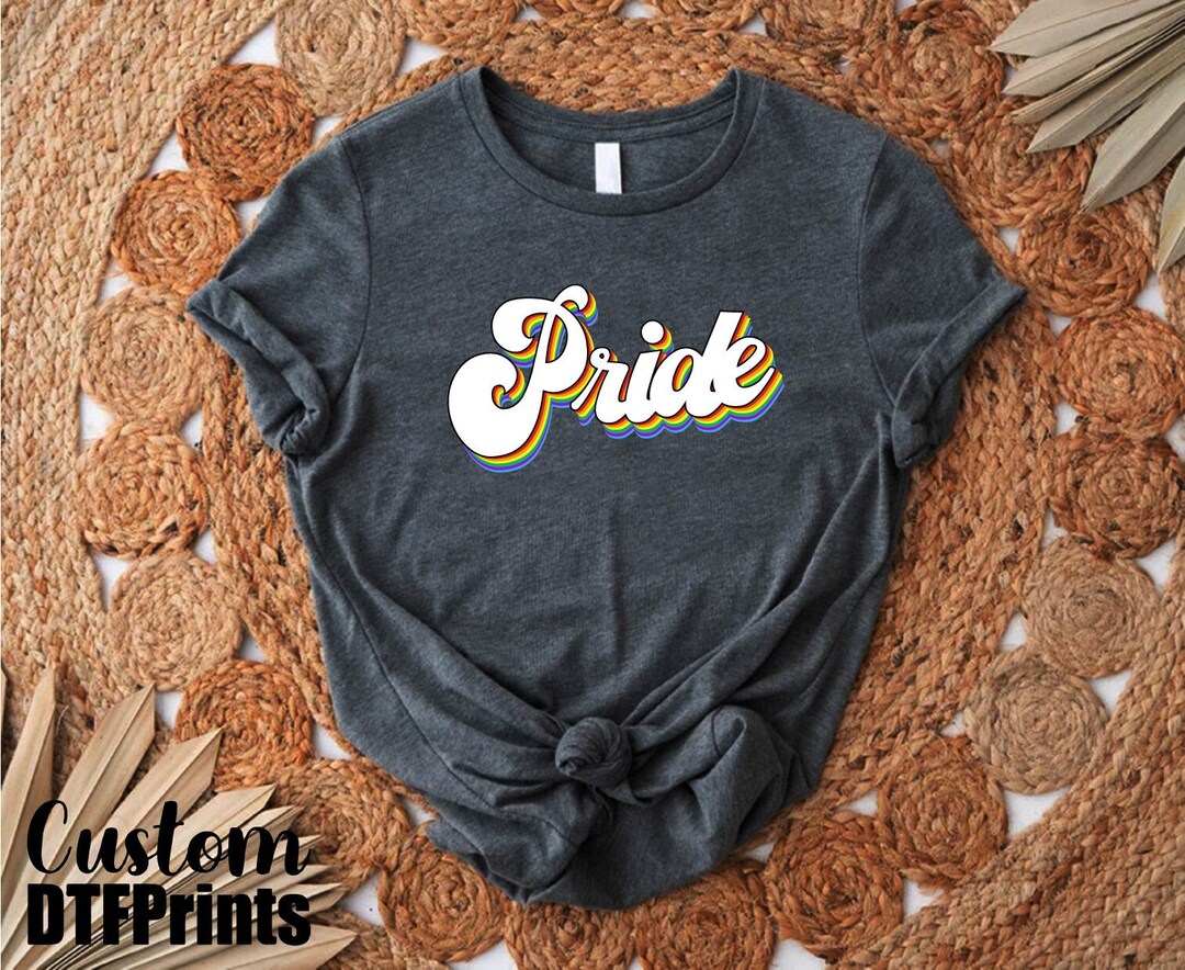 Retro Pride Rainbow Shirt, LGBTQ Pride Tee, Equality Pride Shirt, Trans ...