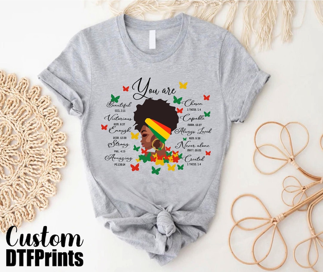African Woman Afro Shirt, Melanin Queen Tee, Black Girl Magic T-shirt ...