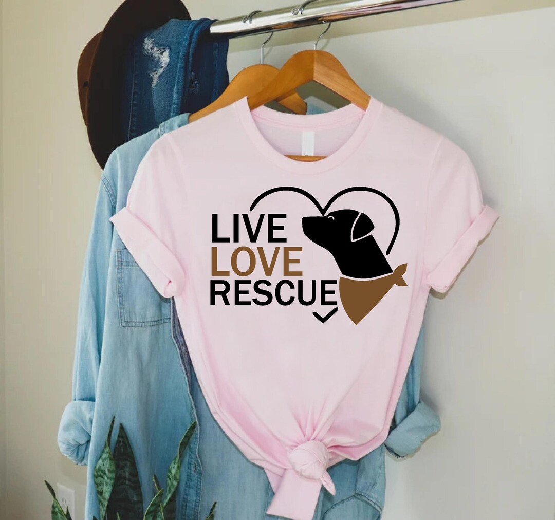Live Love Rescue Shirt, Adopt Don't Shop T-shirt, Rescue Cat Tee ...