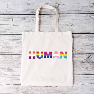 LGBTQ Tote, Human Tote Bag, Equality Gifts, Human Rights Tote Bag ...