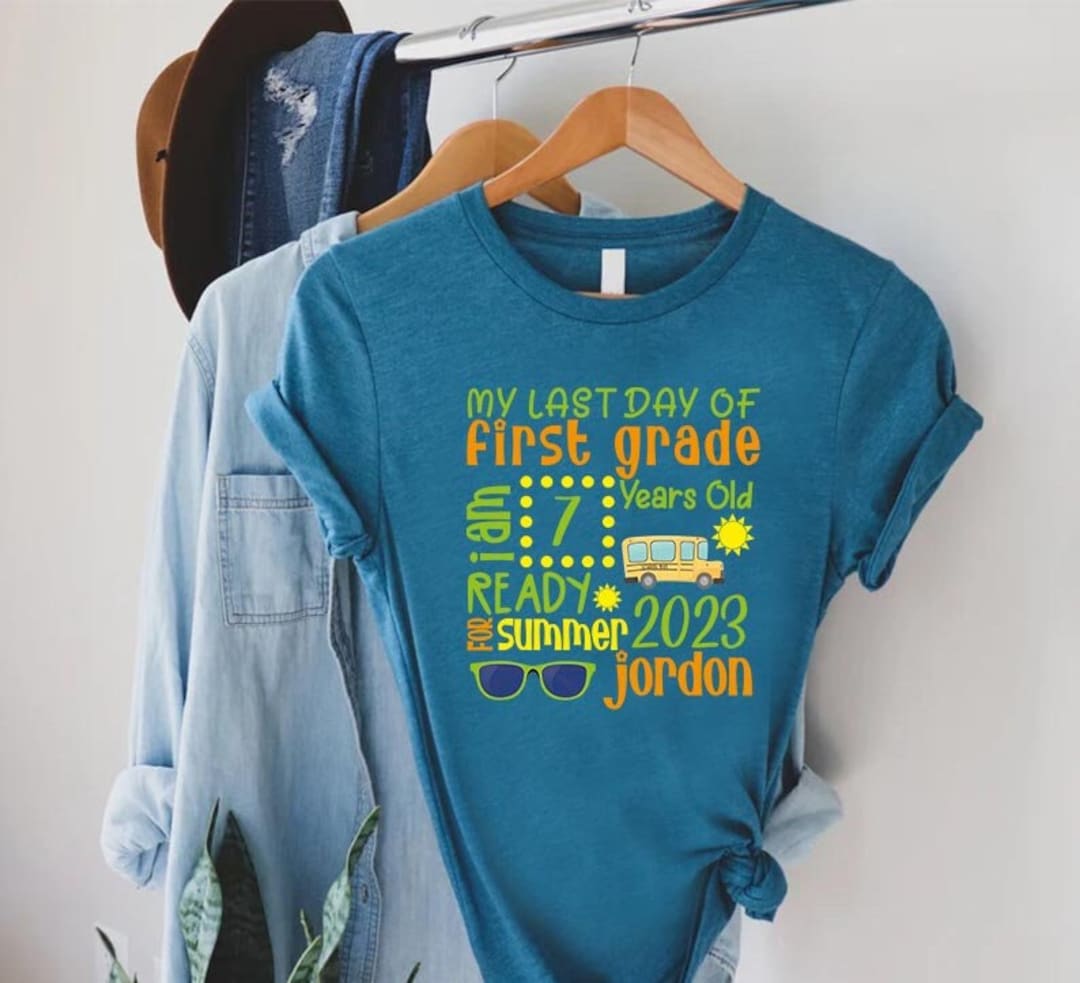 Custom Happy Last Day of School Shirt 1st Grade Graduation - Etsy