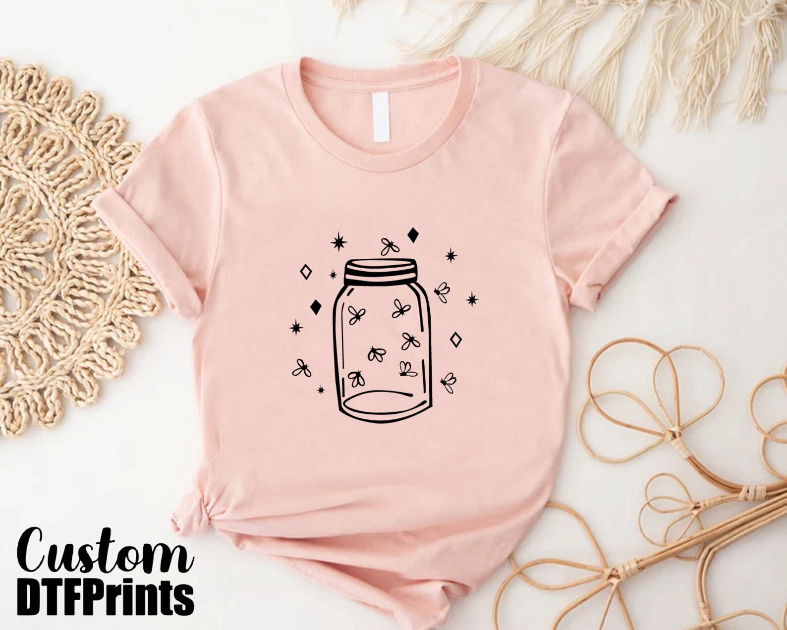 Fireflies Tshirt, Retro Lightning Bug Shirt, Summer Nights Shirt ...