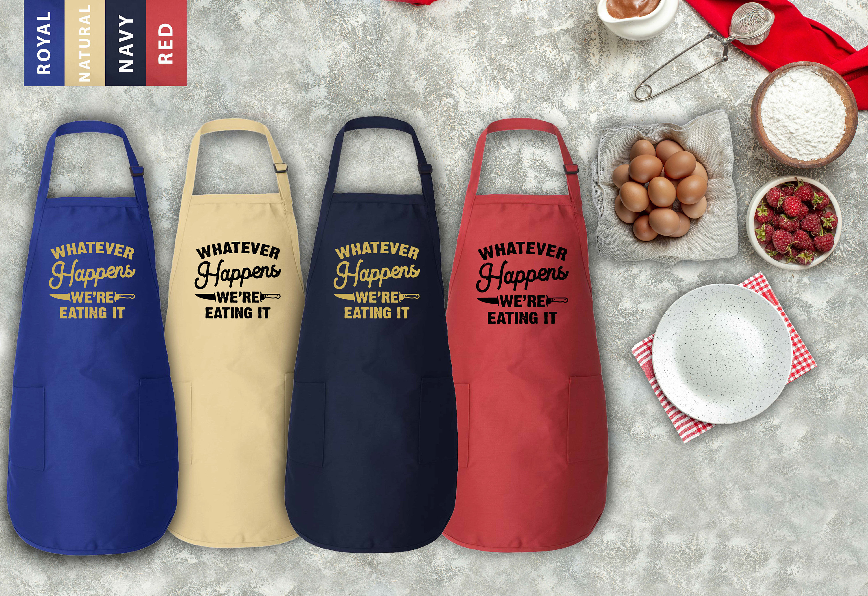 Whatever Happens We Are Eating Eat Apron, Funny Baking Apron, Funny ...