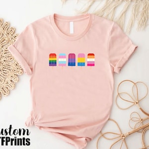 LGBT Rainbow Popsicles Shirt, LGBTQ Pride Tee, LGBTQ Summer Clothing ...