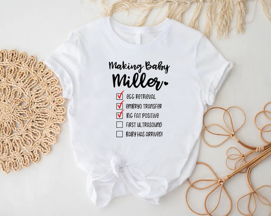 Custom IVF Shirt,personalized Infertility Tee,ivf Journey Tshirt,embryo ...