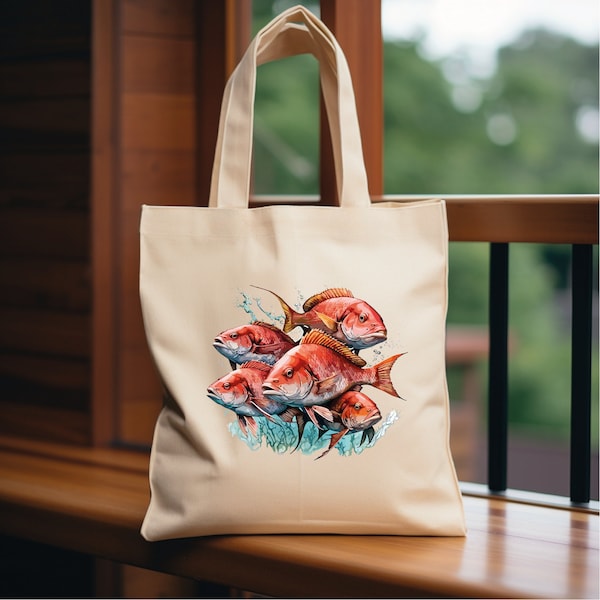 Fish Tote Bag - Etsy