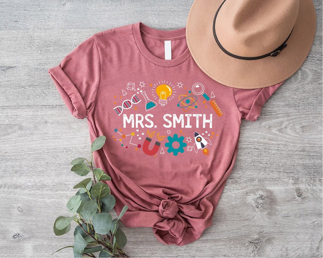 Personalized STEM Teacher Shirt,custom Science Teacher Shirt, Science ...