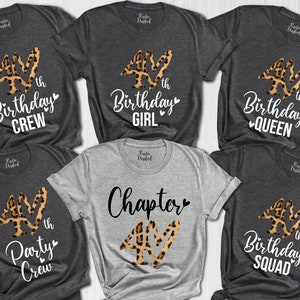 40th Birthday Squad Shirt, Leopard Print Birthday Queen Shirt, 40th ...
