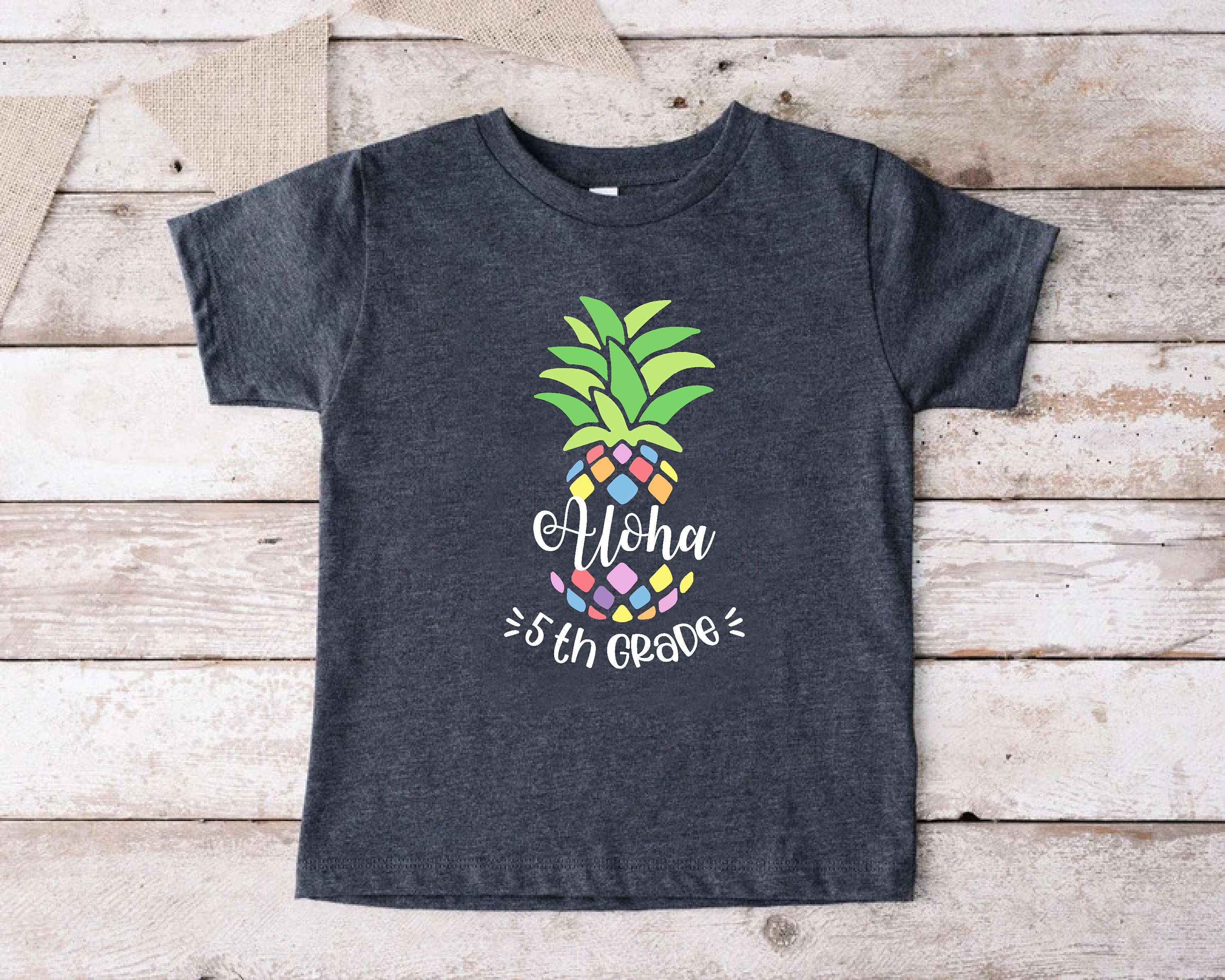 Custom Pineapple Fifth Grade Shirt, Custom 5th Grade Shirt, 1st Day of ...