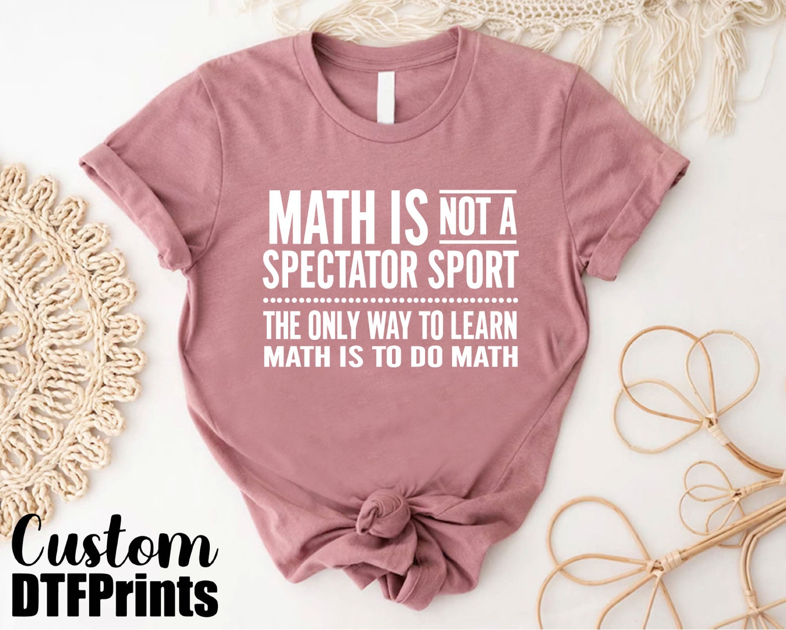 Math Teacher Tshirt, Math is Not A Spectator Sport the Only Way to ...