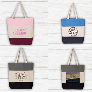 Custom Logo Tricolor Bag,custom Logo Design Tote Bag,company Logo ...