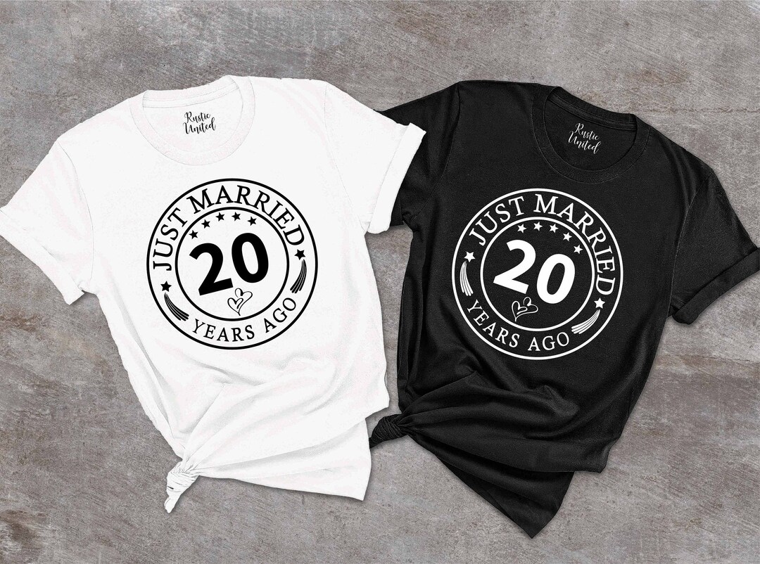 Personalized Just Married Shirt, Anniversary Gift Shirt, Couples ...