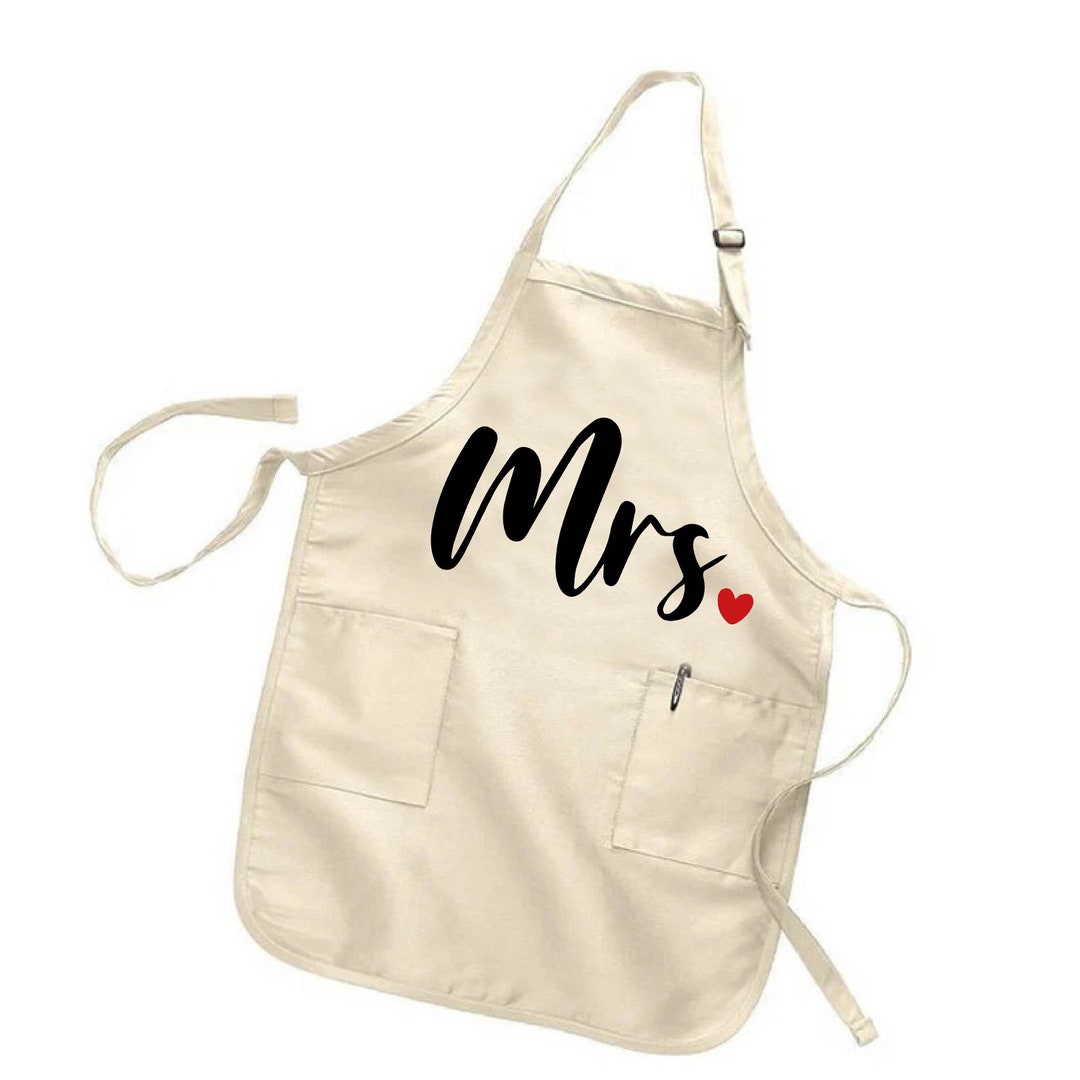 Custom Mr and Mrs Apron, Matching Couple Apron, Aprons for Couple ...