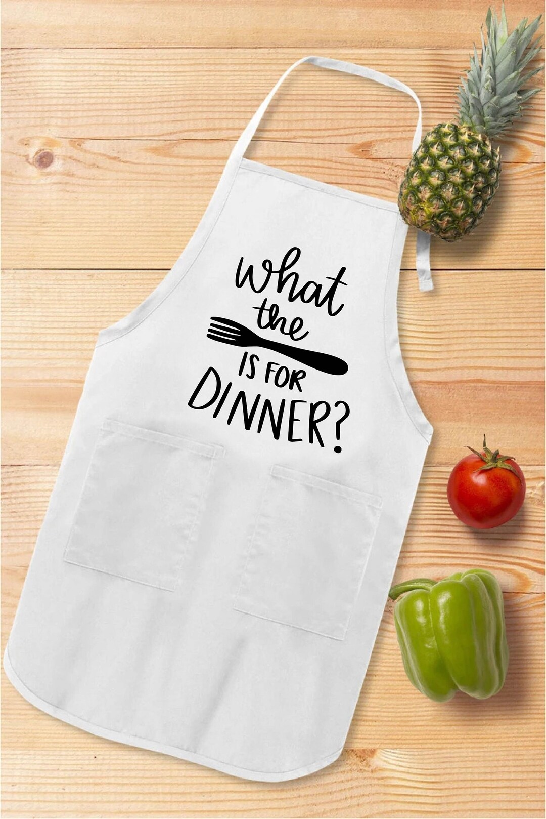 Funny Cooking Apron, What the Fork is for the Dinner Apron, Kitchen ...