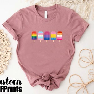 LGBT Rainbow Popsicles Shirt, LGBTQ Pride Tee, LGBTQ Summer Clothing ...