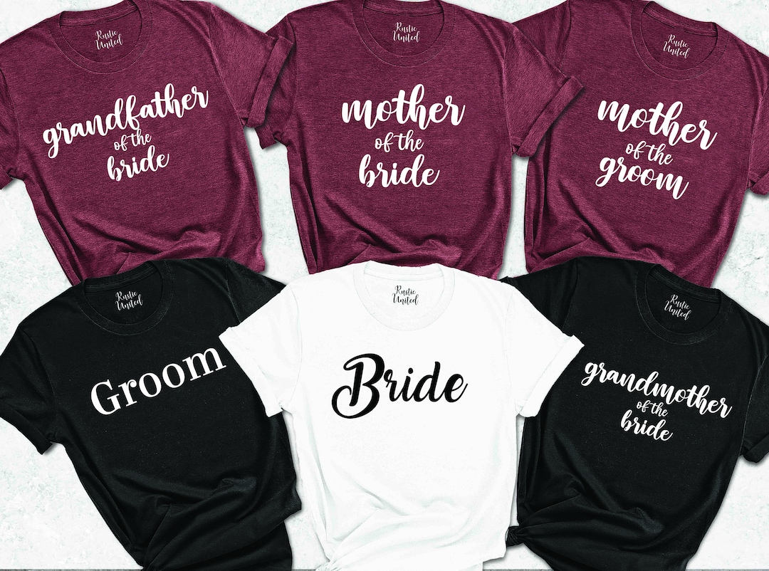Wedding Party Family Shirt, Bridal Party Shirt, Family of Groom Shirts ...