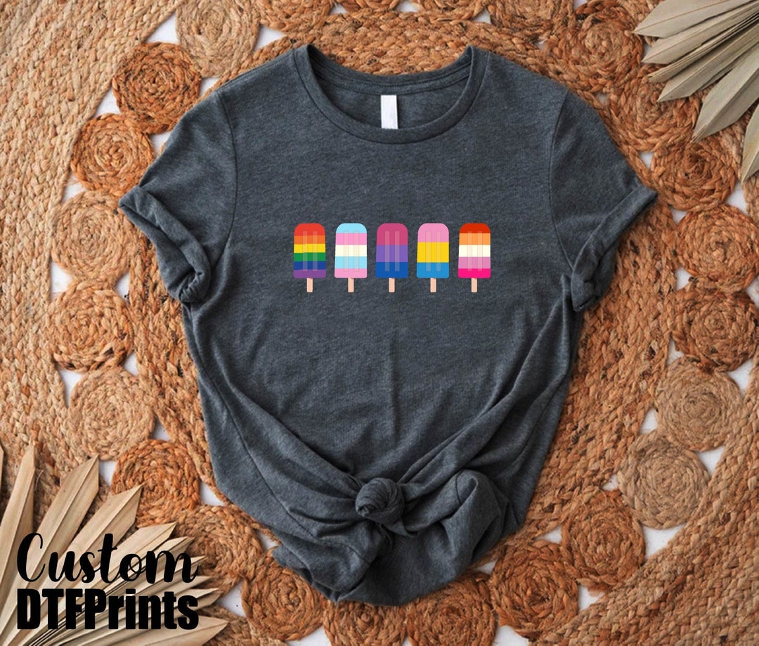 LGBT Rainbow Popsicles Shirt, LGBTQ Pride Tee, LGBTQ Summer Clothing ...