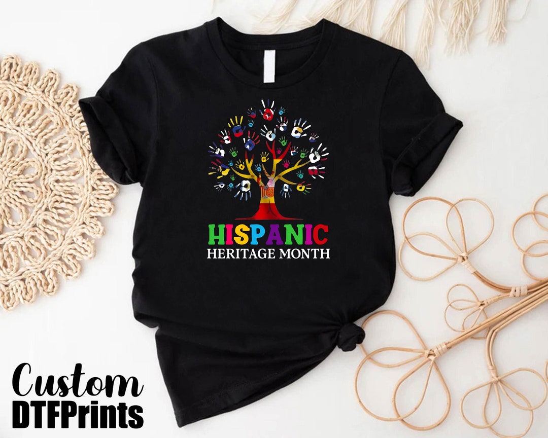 Hispanic Heritage Month Celebration Shirt,latino Countries Hand Prints ...