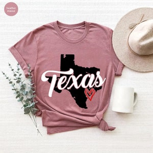 Love Texas Shirt, Gift for Texas Lover, Women Texas State Shirt, Texas ...