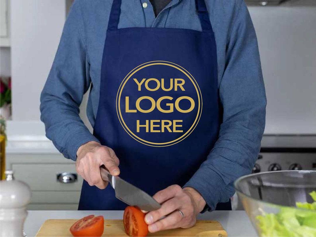 Logo Apron, Custom Logo Apron With Pockets,personalized Logo Apron ...
