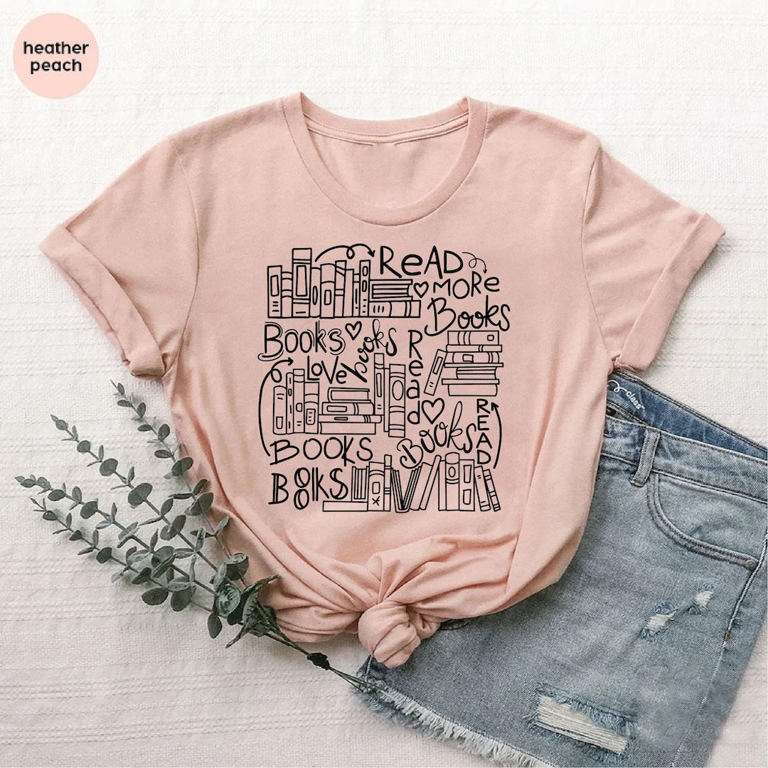 Read More Books Tshirt, Reading Books Shirt, Bookish Shirt, Librarian ...