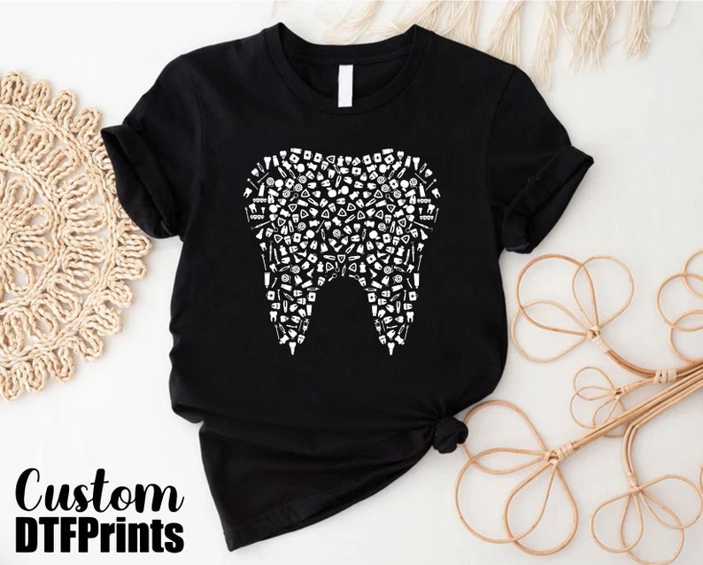 Dentist T-shirt, Tooth Shirt, Dental Vibes Shirt,dental Assistant Shirt ...