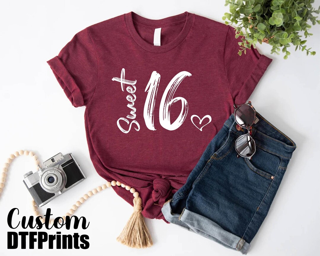 Sweet 16 Shirt,hello Sixteen Shirt,16th Birthday Shirt,sixteenth ...