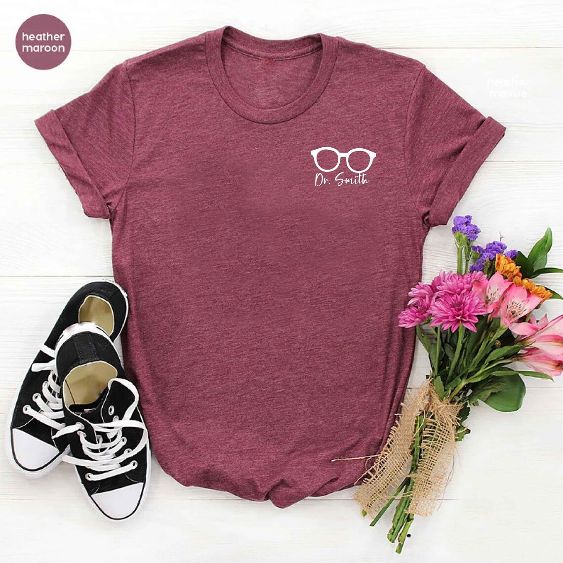 Custom Eyeglass Shirt, Personalized Optician Shirt, Named Gift Shirt ...