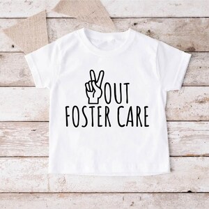 Peace Out Foster Care Shirt, Adoption Day Kids Shirt, Adoption Gift for ...