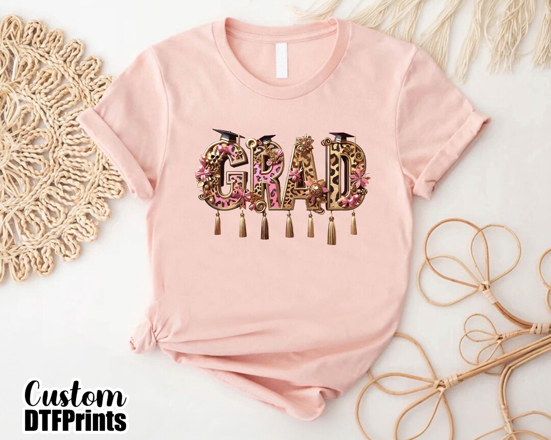 Graduation T-shirt,leopard Grad Shirt,2025 Graduate Tee,senior Class ...