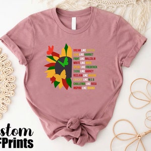 Sunflower Juneteenth Shirt, Dream Like Martin Juneteenth Tshirt, Human ...