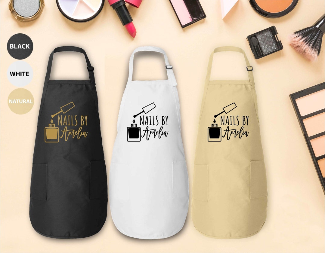 Custom Nail Technician Apron, Personalized New Nail Artist Apron ...